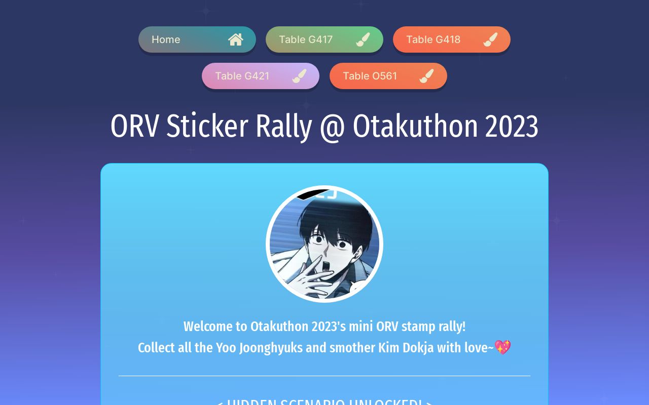ORV Sticker Rally | Otakuthon 2023